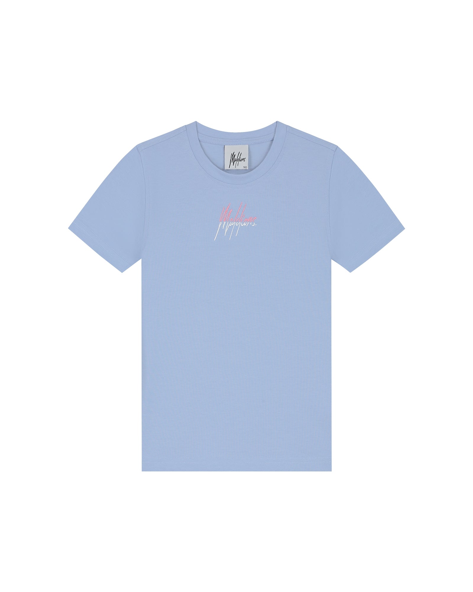 Malelions Junior Girls Kiki T-Shirt - vista blauw/licht roze - Malelions