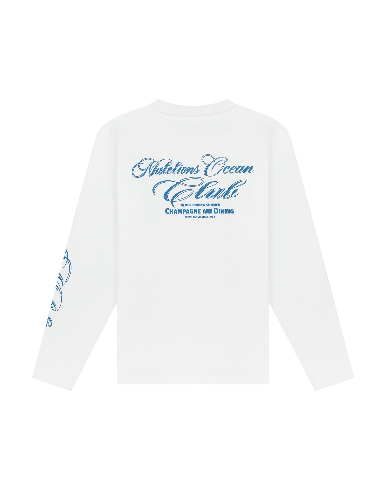 Malelions Men Ocean Club Longsleeve - Wit - White / 4XL - Malelions