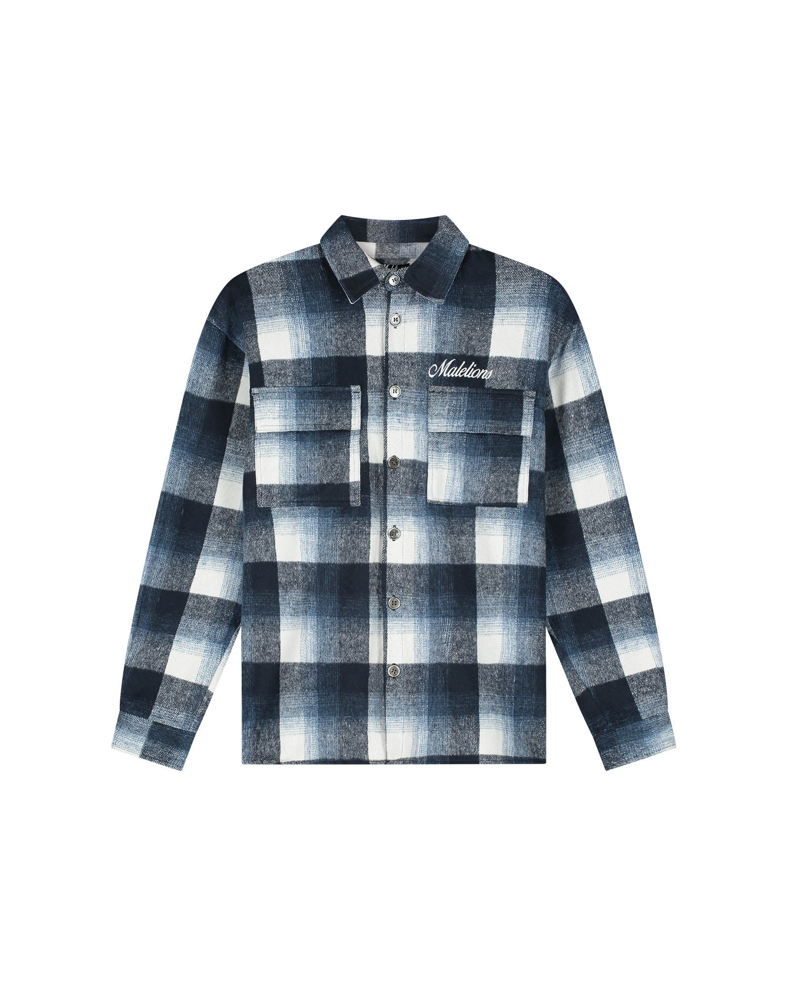 Malelions Men Monaco Flannel - Blue - Malelions