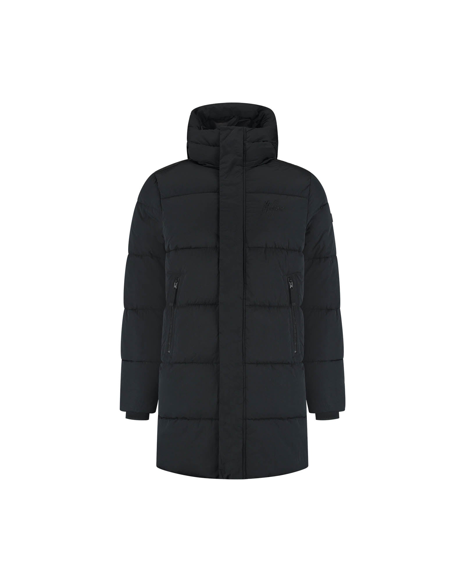 Malelions Men Mid Length Puffer - Zwart - Malelions
