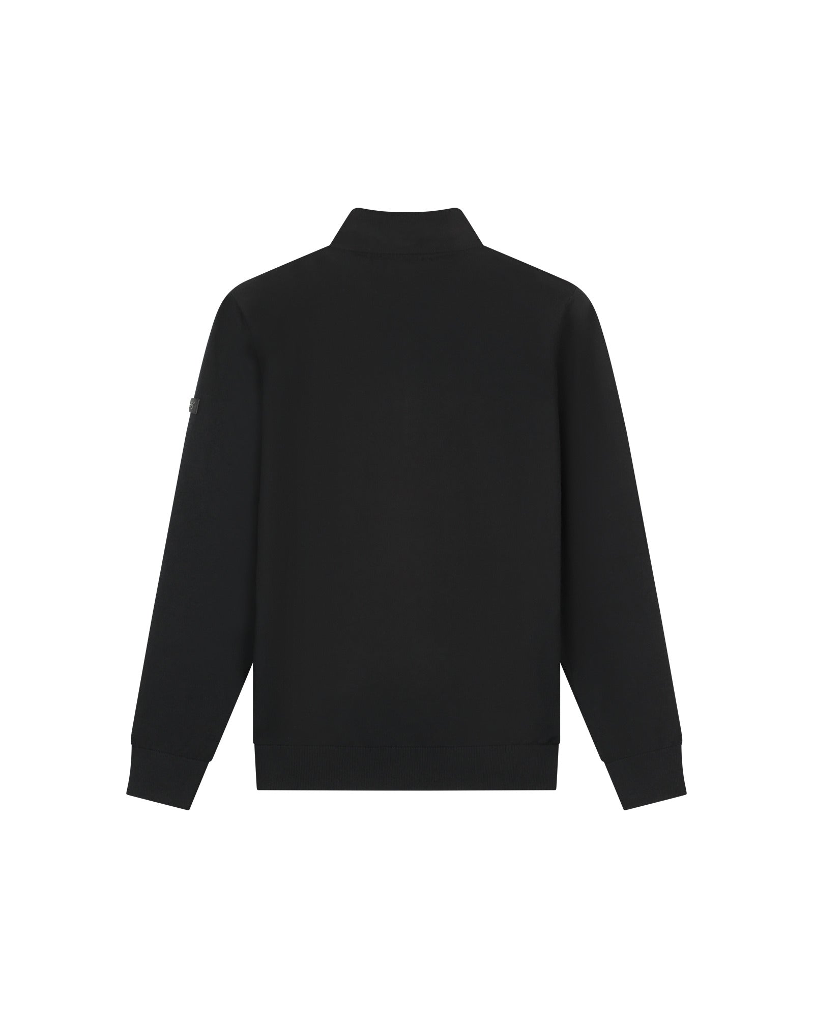 Malelions Men Knitted Longsleeve Zip Polo - Black - Malelions